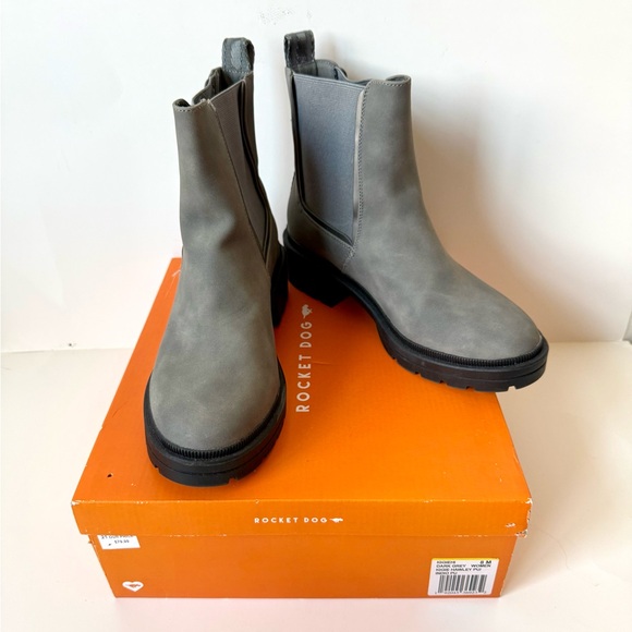 Rocket Dog | Shoes | Rocket Dog Iggie Gray Moto Pull On Bootssz 8 ...